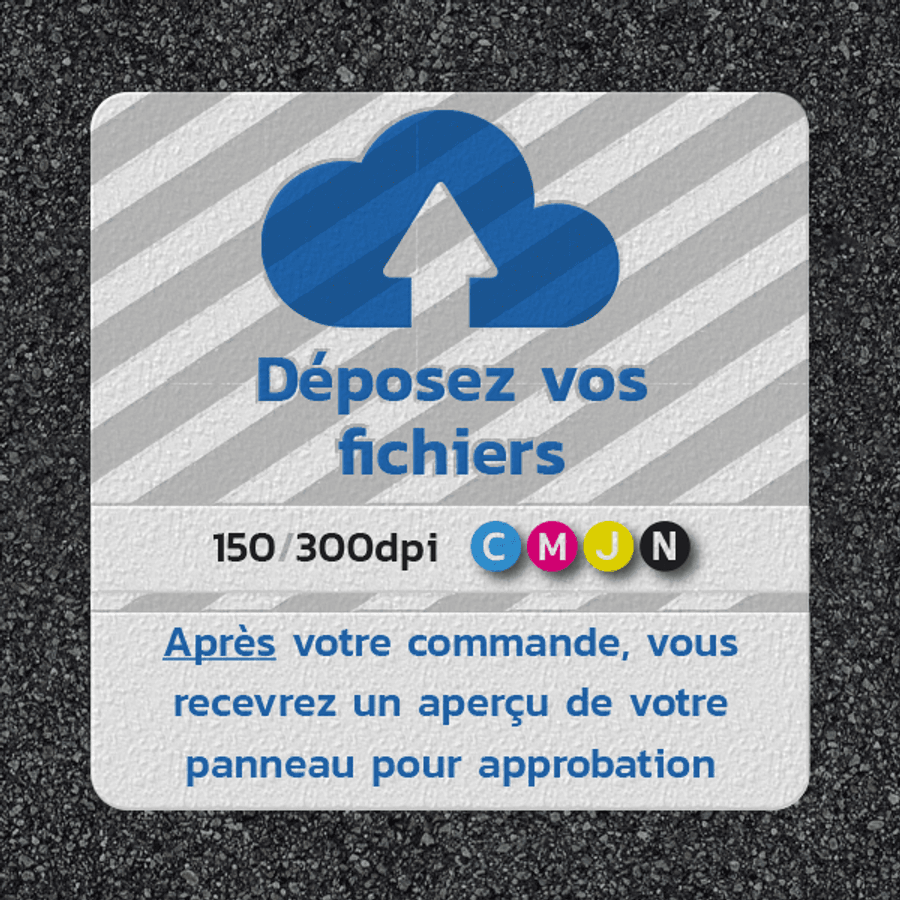 Marquage routier thermoplastique - Personnalisé