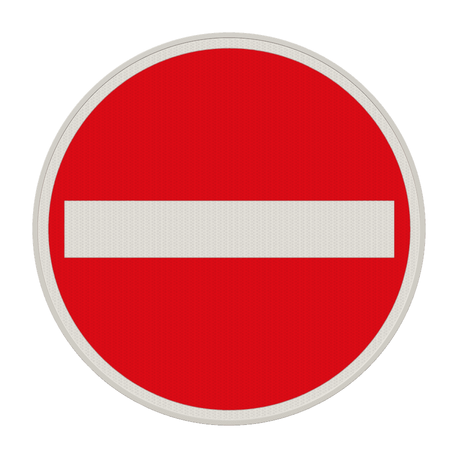 Bedeutung Verkehrsschild 267 - Verbot der Einfahrt / Einfahrt verboten