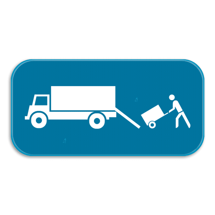Verkeersbord Enkel laden & lossen Kopen? Bestel hier online!