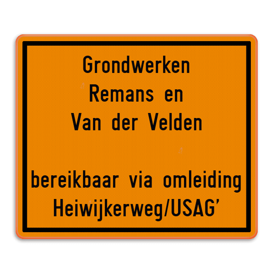 Verkeersbord F39 Aankondiging van een omleiding Kopen? Bestel hier
