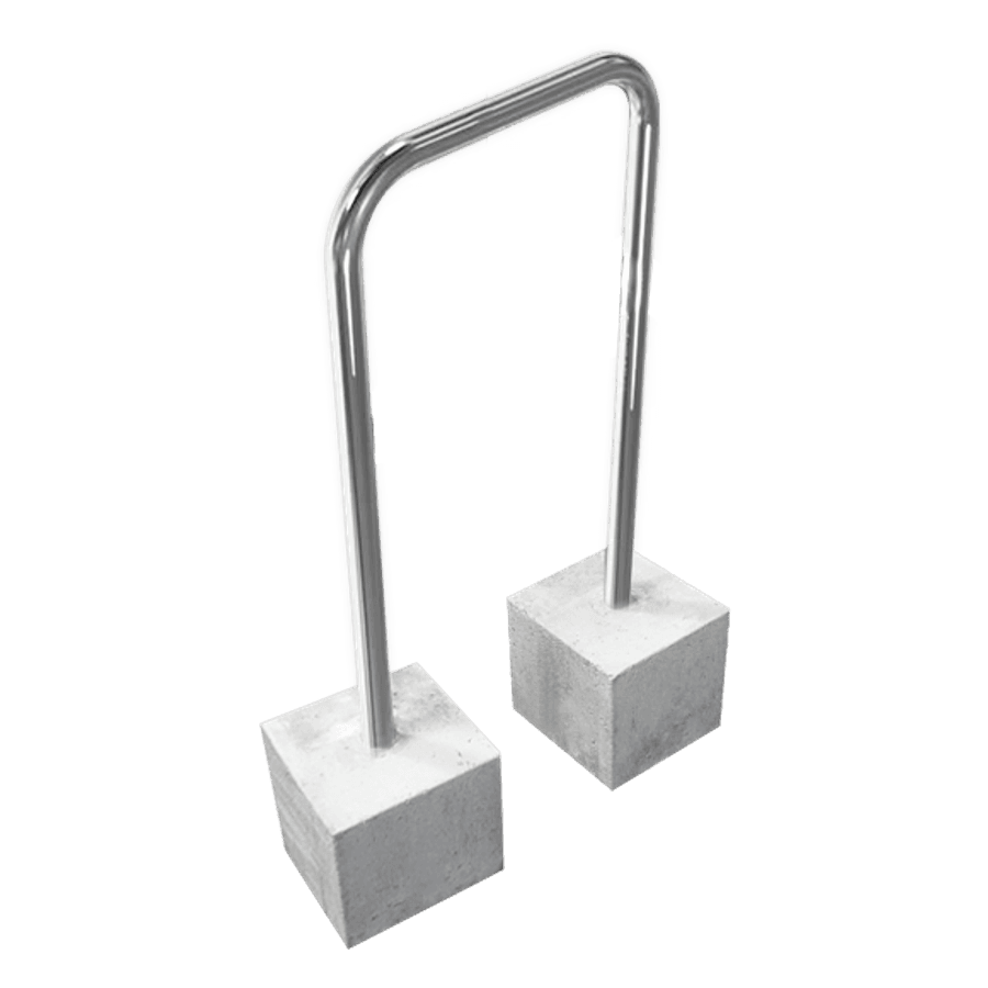 Fietsnietje RVS 600x1300mm met betonvoeten online kopen