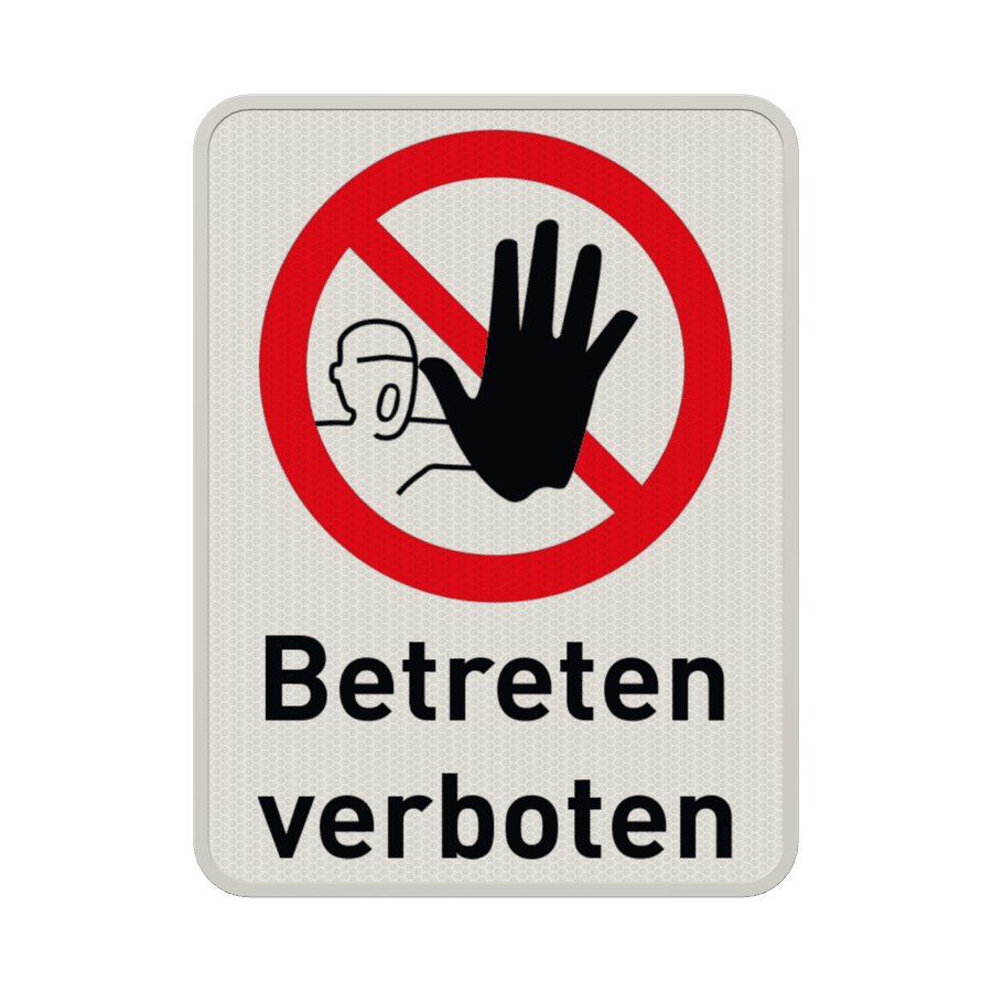 Verbotsschilder Betreten verboten kaufen? mit Text | Bestellen