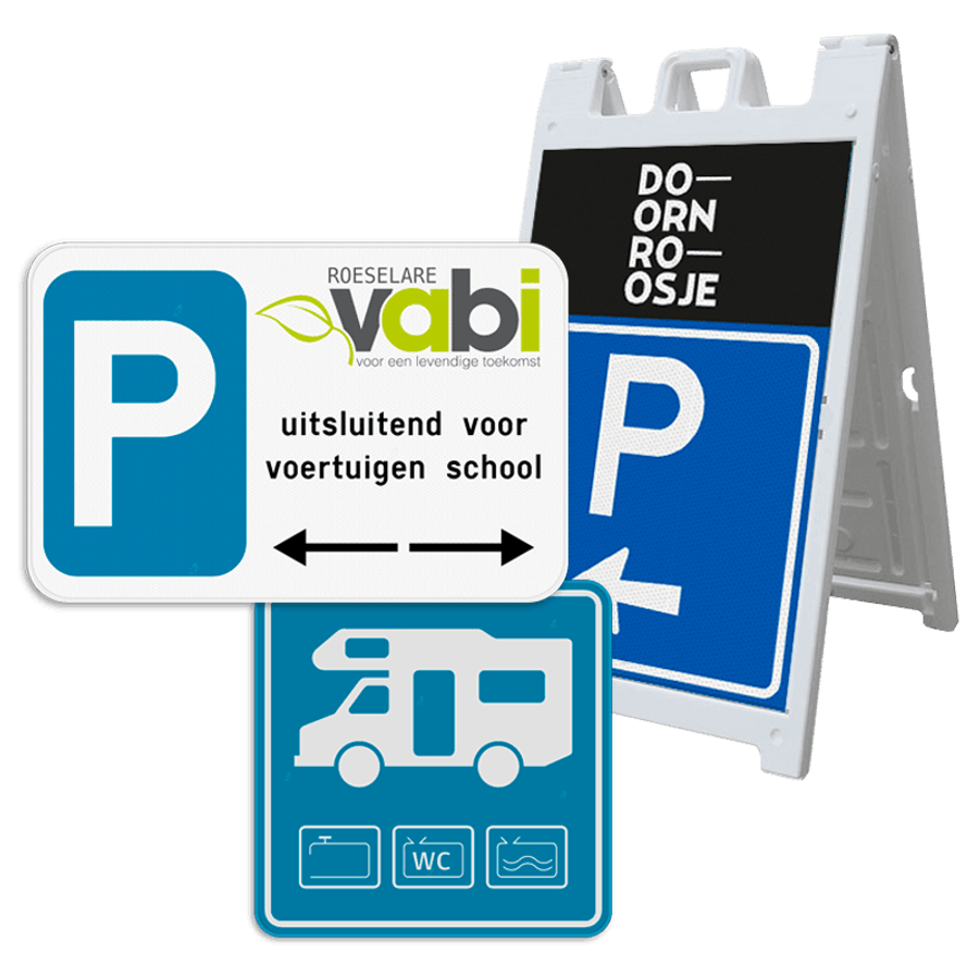 Parkeerborden op maat | Op maat ontworpen & geproduceerd!