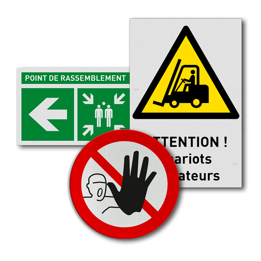 Besoin de pictogrammes de sécurité ? Autocollants et panneaux