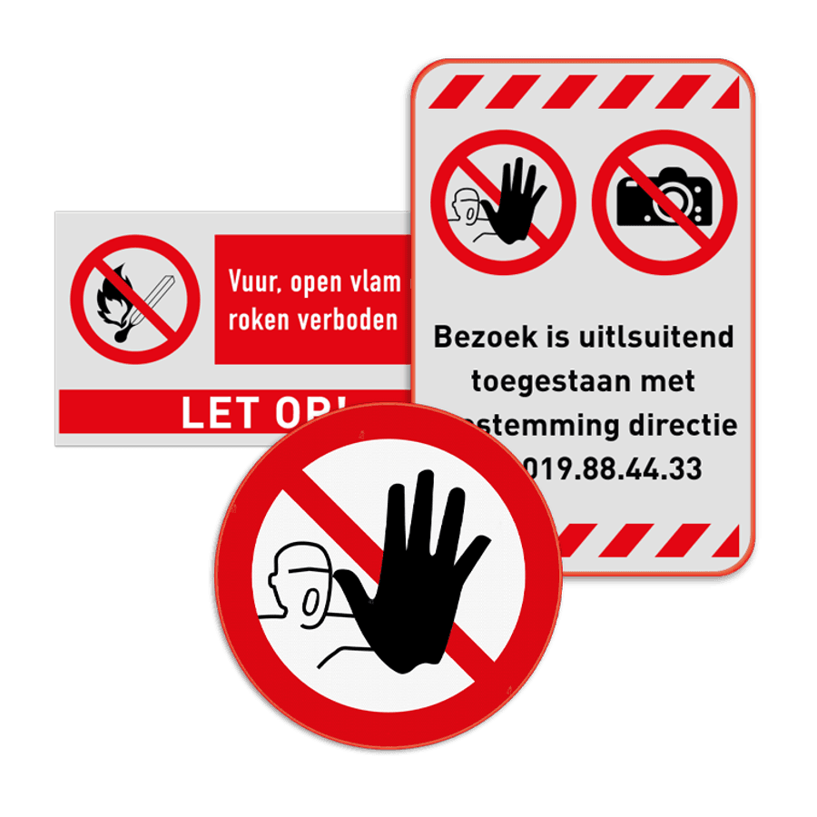 Verbodsborden kopen? Reflecterend | Verkeersbord.be