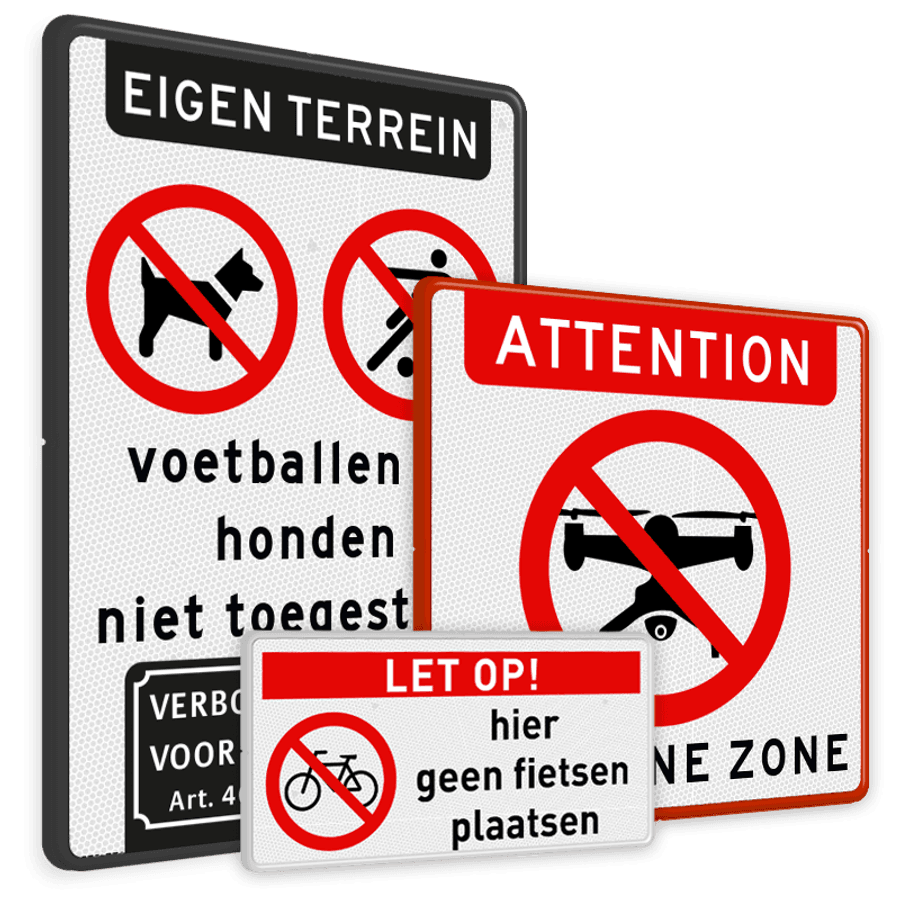 Verbodsborden nodig? Bestel nu op Informatiebord.nl
