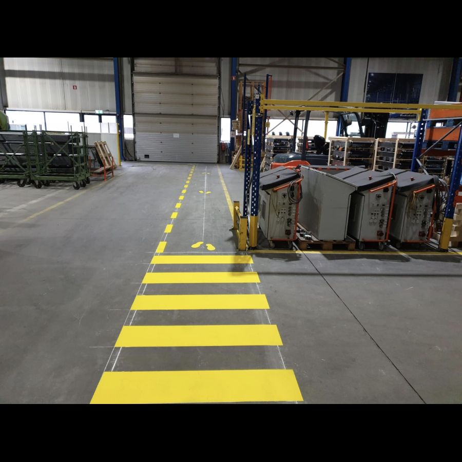 Vloermarkering en belijning magazijn online kopen | Grondmarkering.be