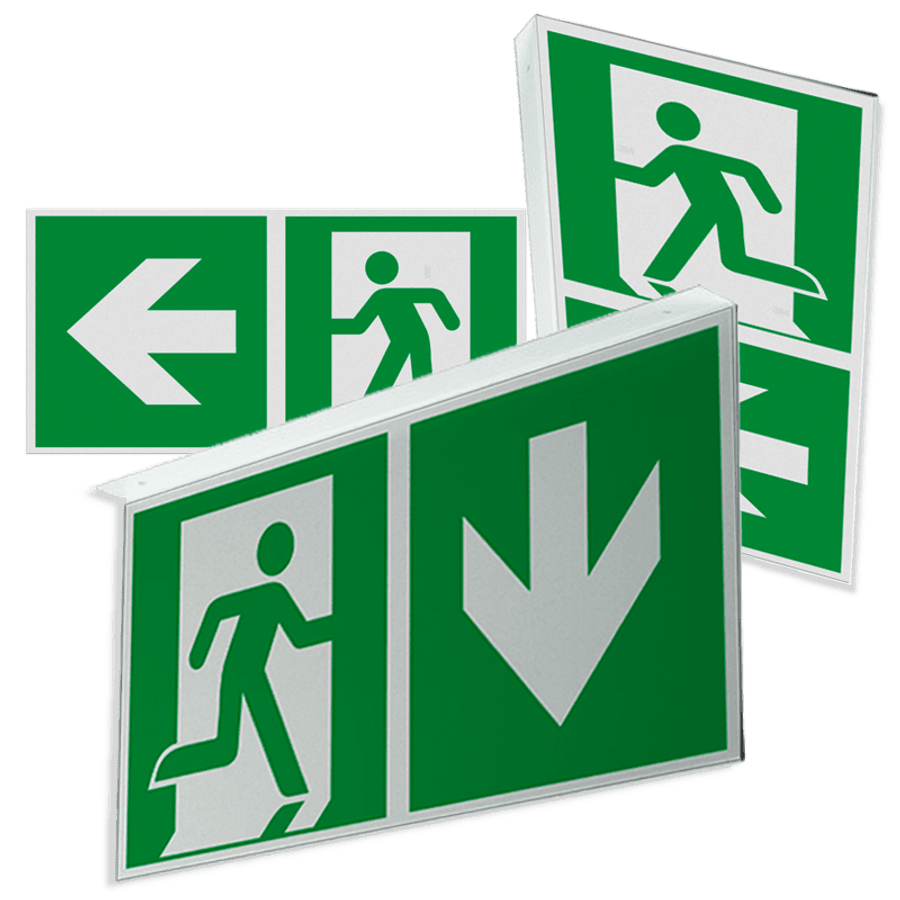 Vluchtrouteaanduiding bord haaks kopen? Reflecterend