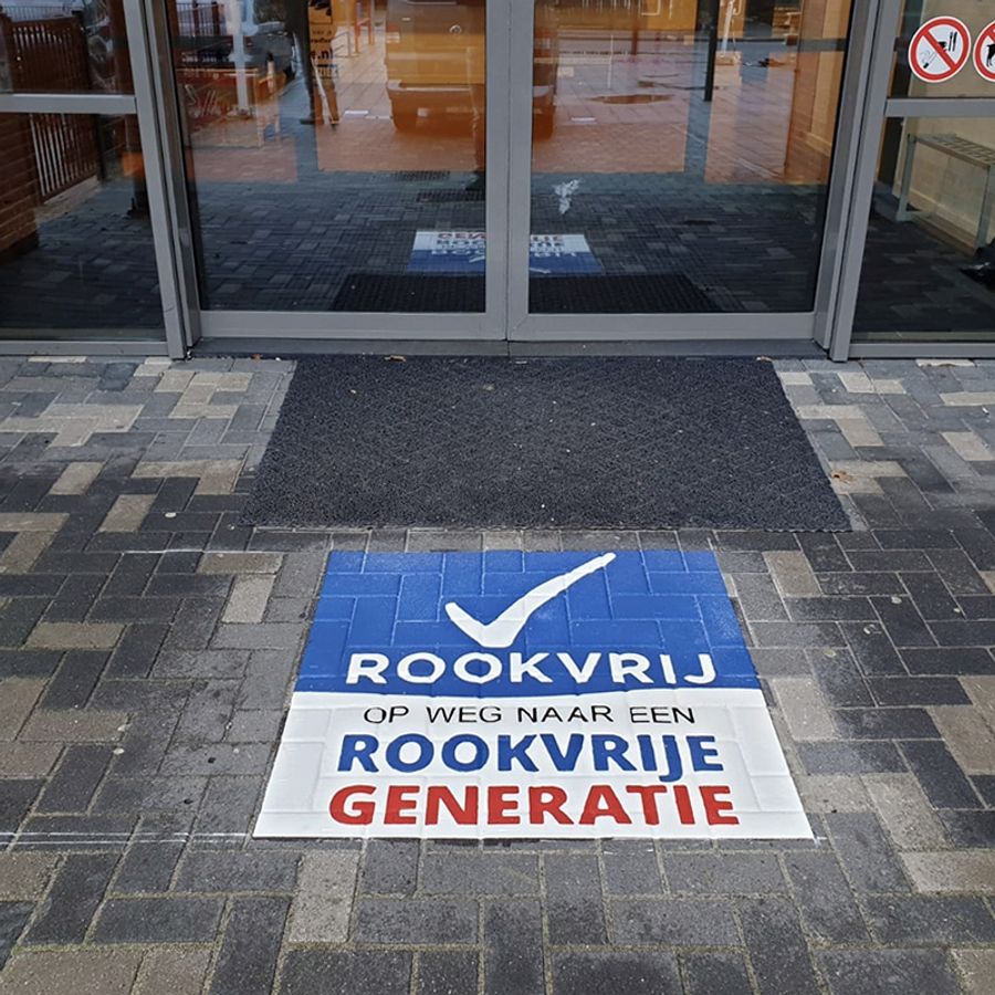Wegmarkering rookvrij terrein nodig? Aangebracht door heel NL