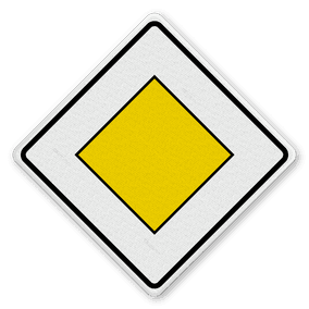 Verkehrszeichen Vorfahrt, Straßenschild Vorrangzeichen kaufen?