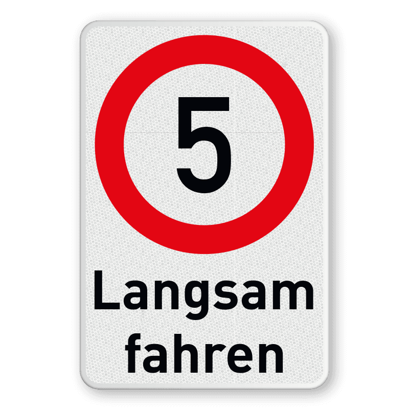 Langsam fahren schild reflektierend online kaufen